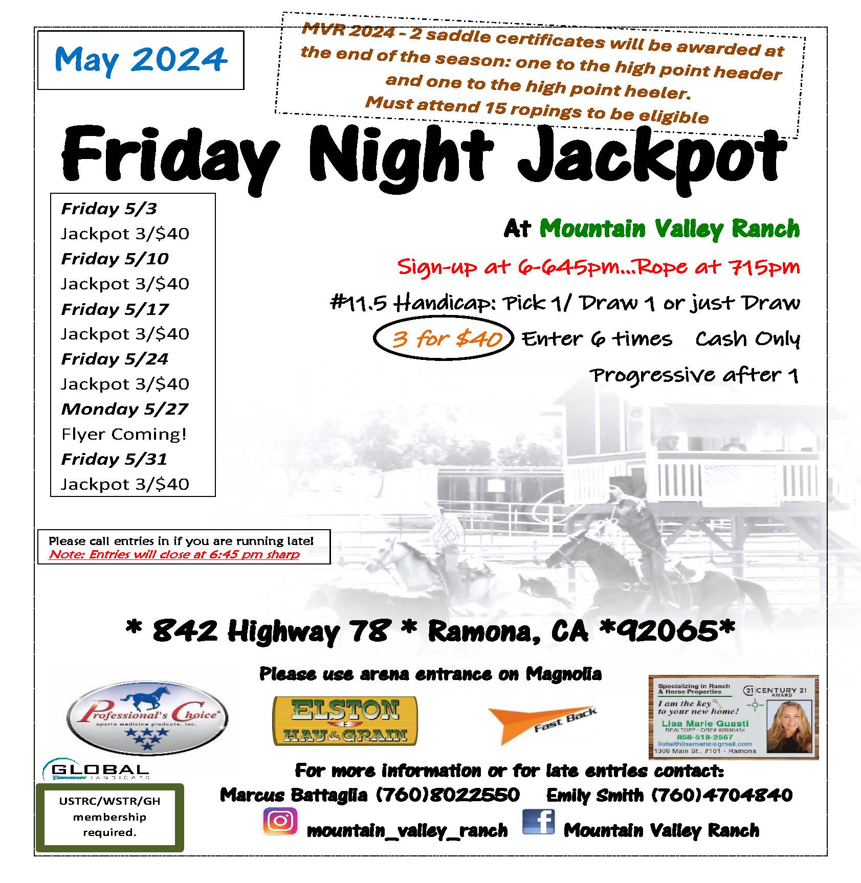 Schedule - Global Handicaps