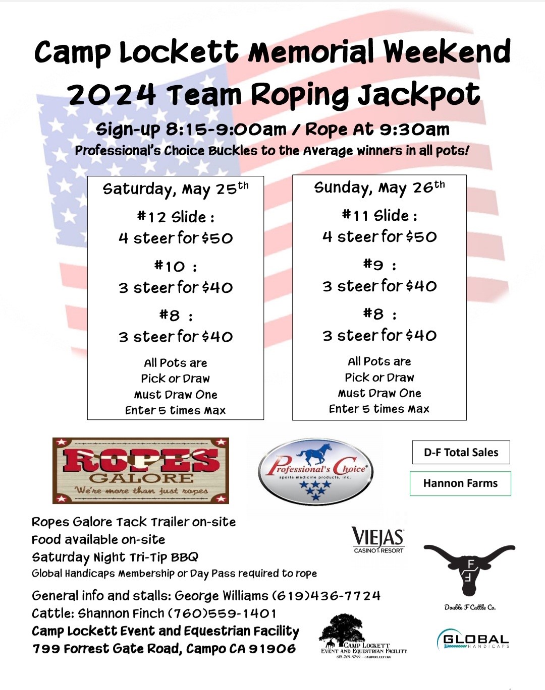 Schedule - Global Handicaps