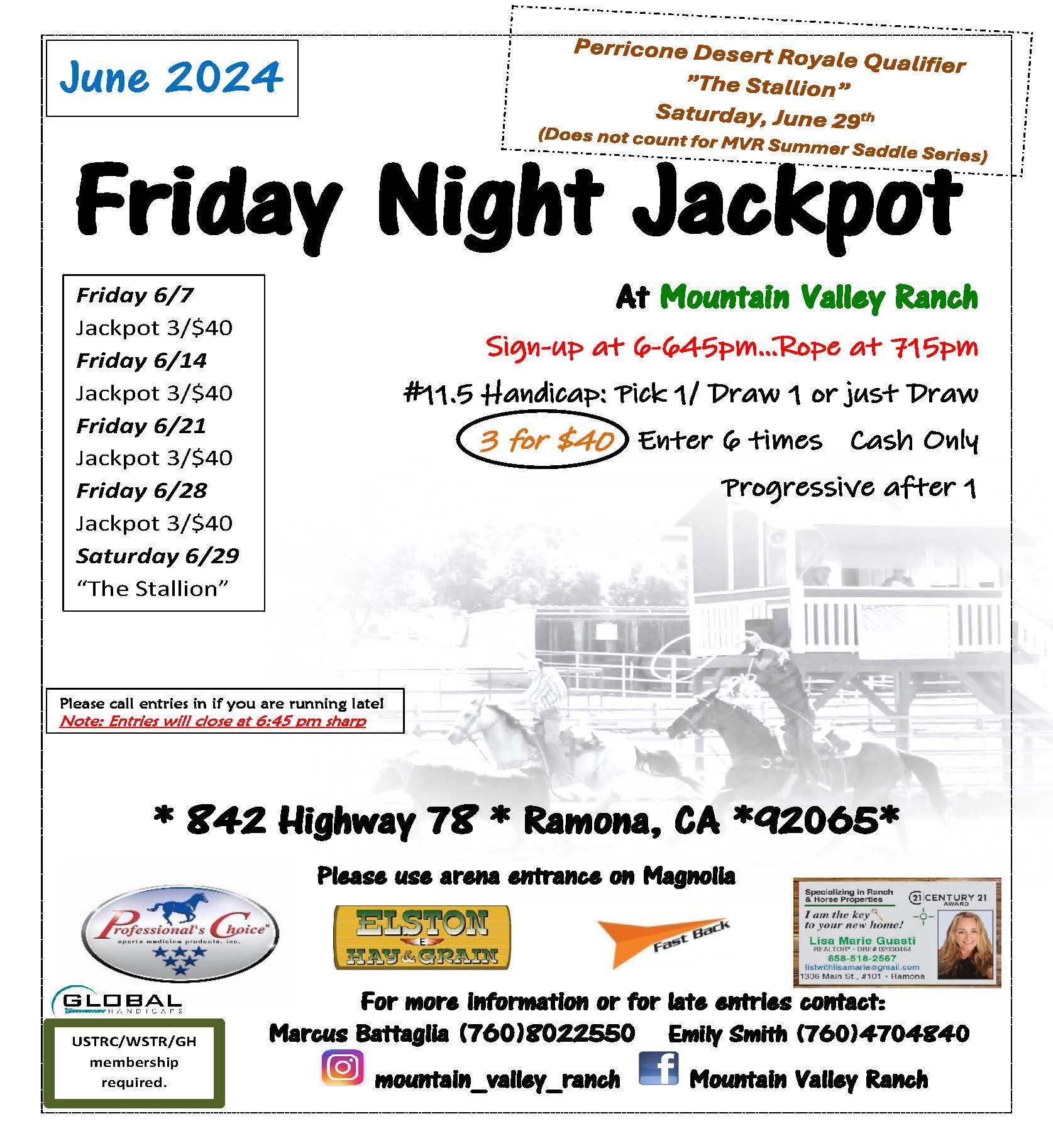 Schedule - Global Handicaps