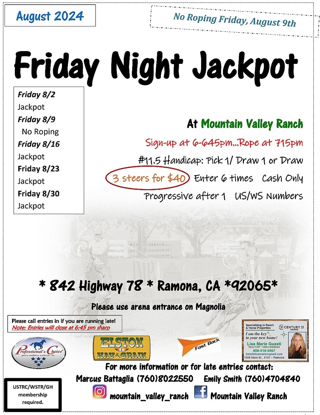 Schedule - Global Handicaps