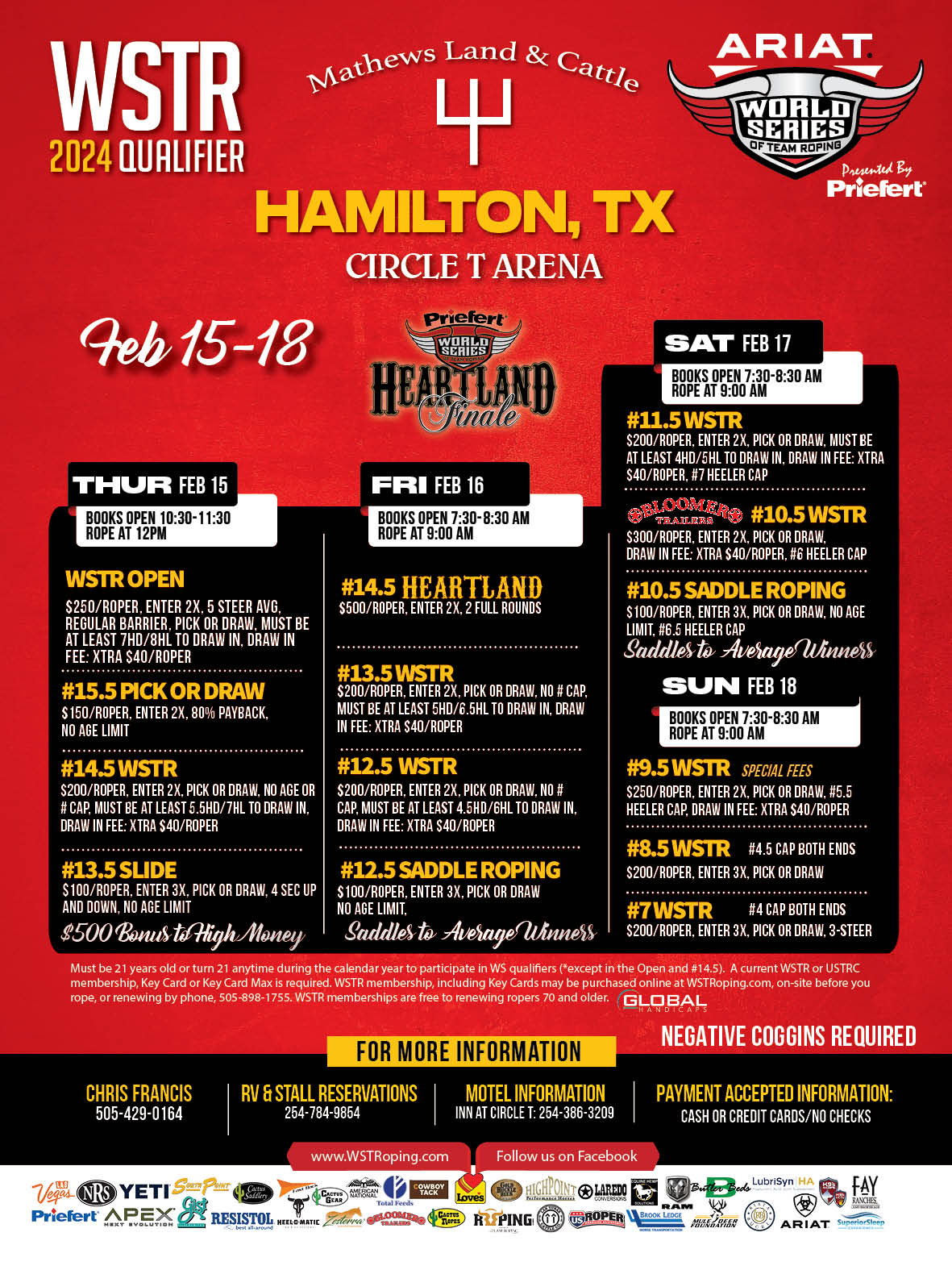 Calendar | World Series of Team Roping