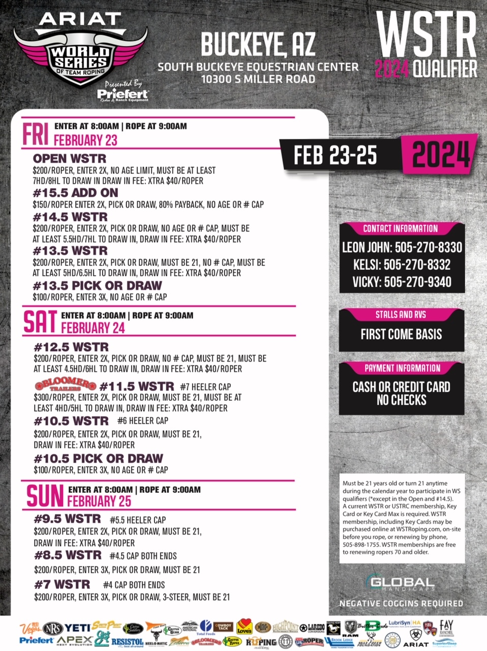 Calendar | World Series of Team Roping