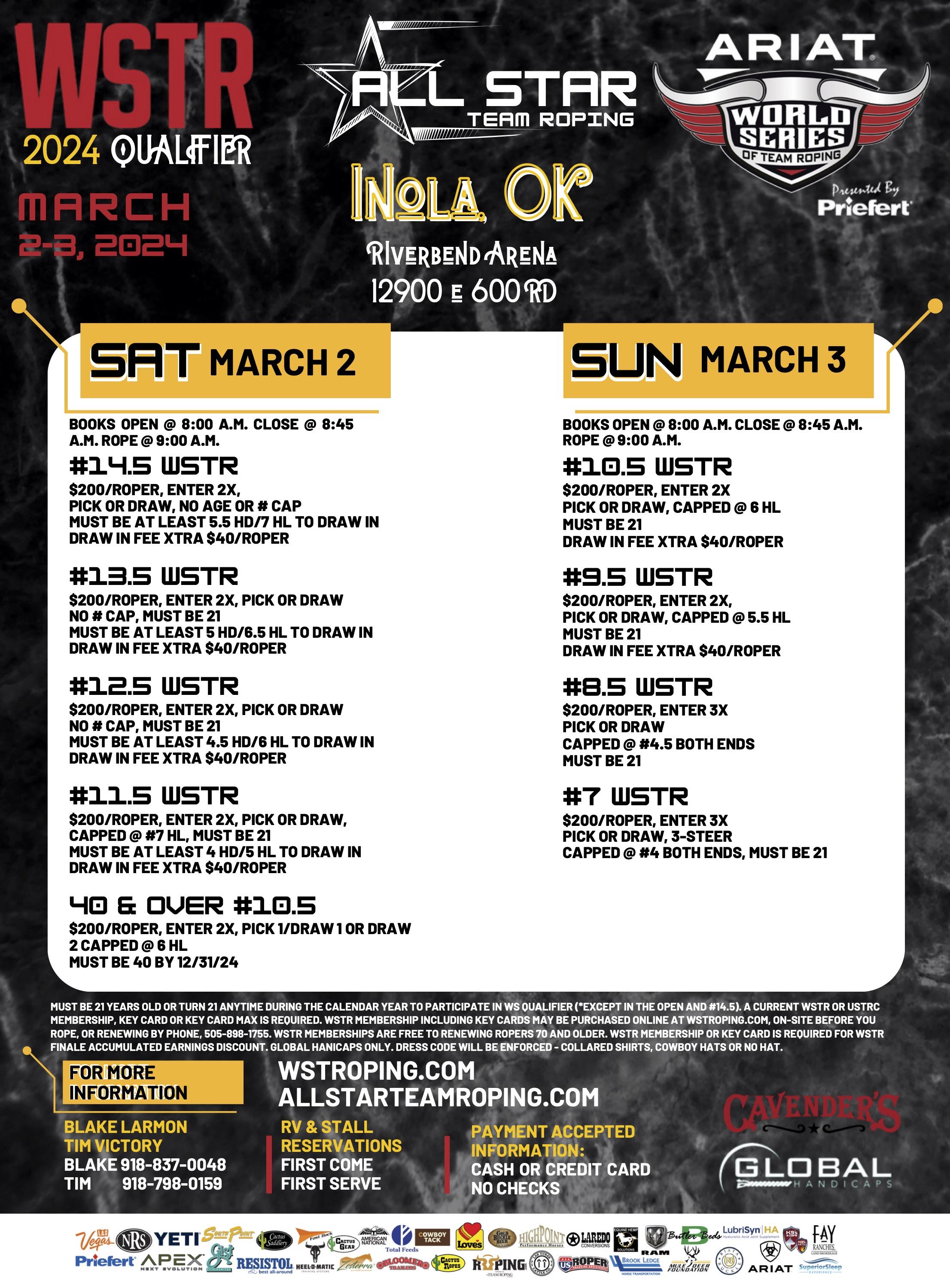 Calendar | World Series of Team Roping