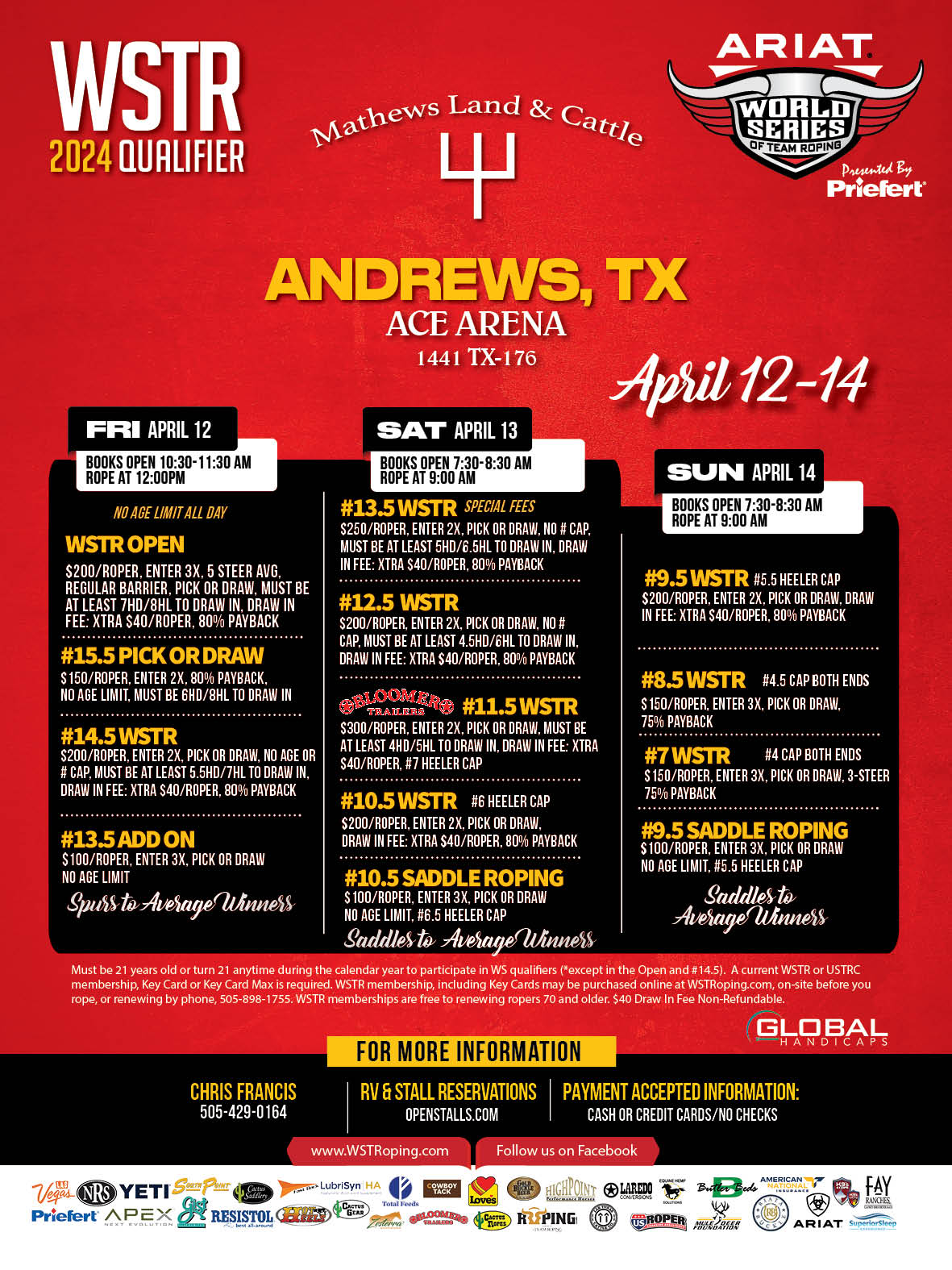 Calendar | World Series of Team Roping