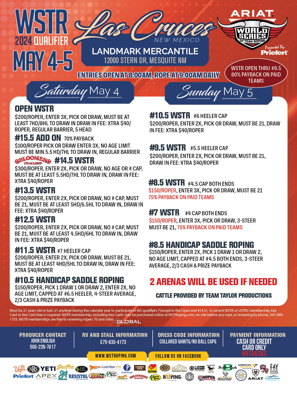 Calendar | World Series of Team Roping