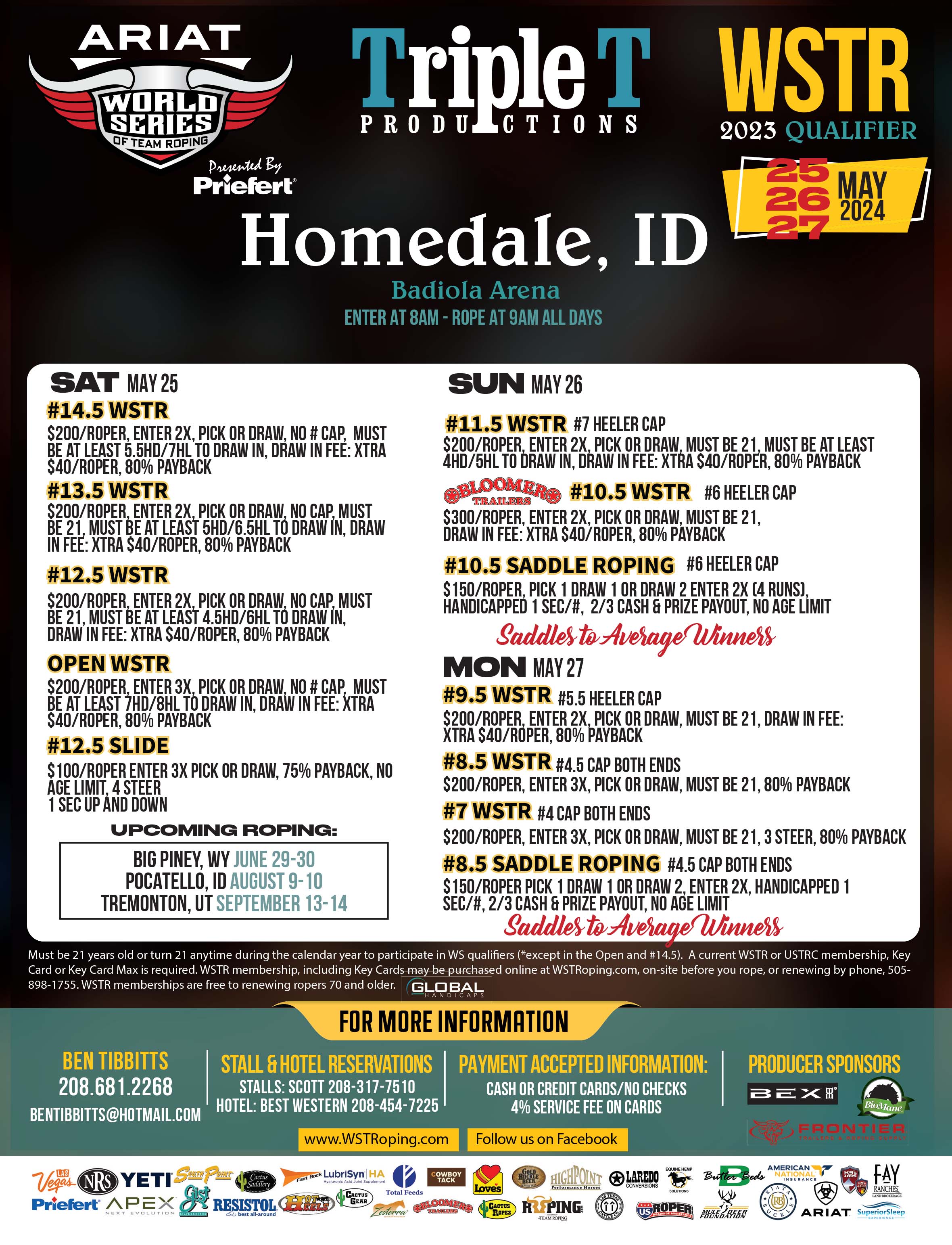 Calendar | World Series of Team Roping