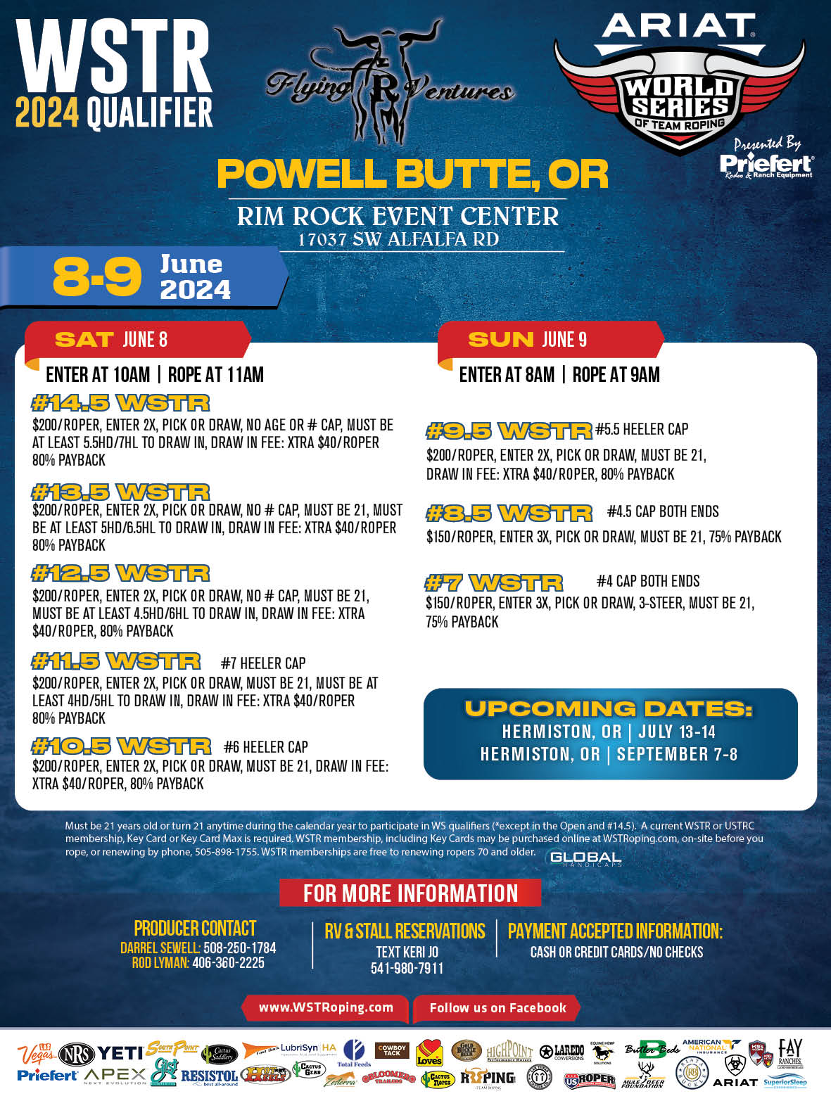 Calendar | World Series of Team Roping