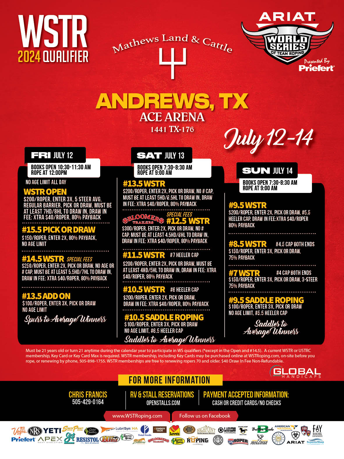 Calendar | World Series of Team Roping