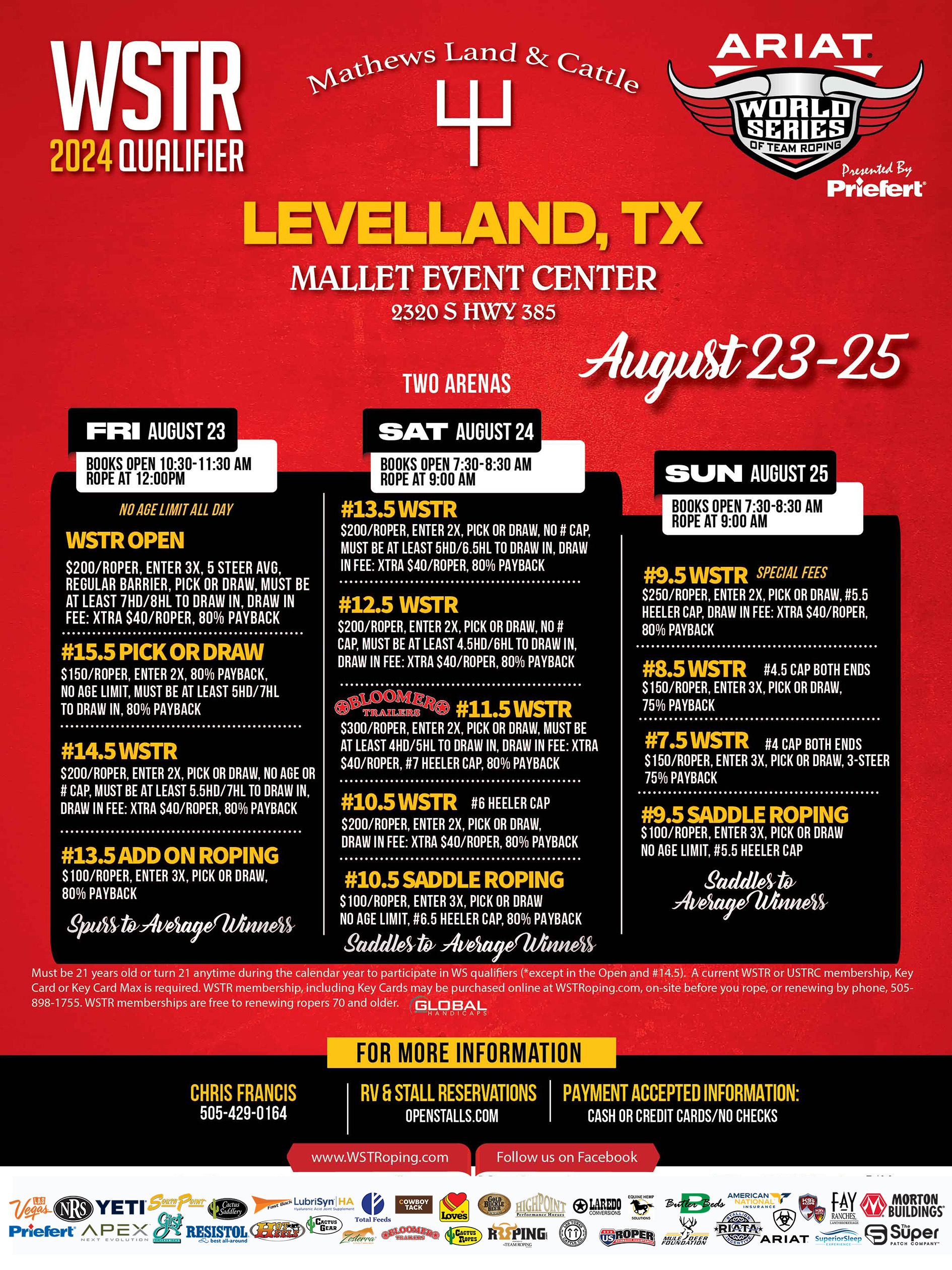 Calendar | World Series of Team Roping