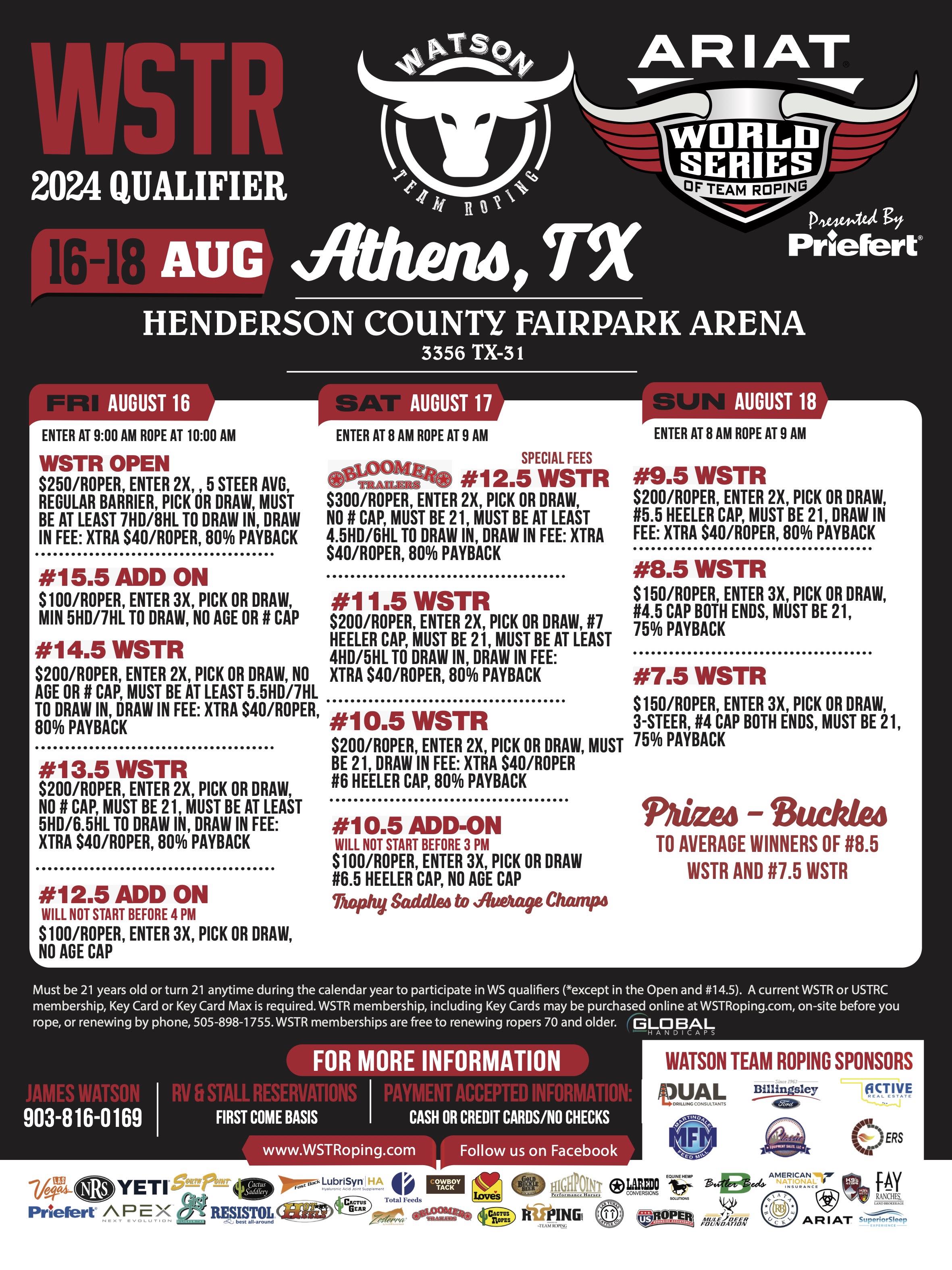 Calendar | World Series of Team Roping