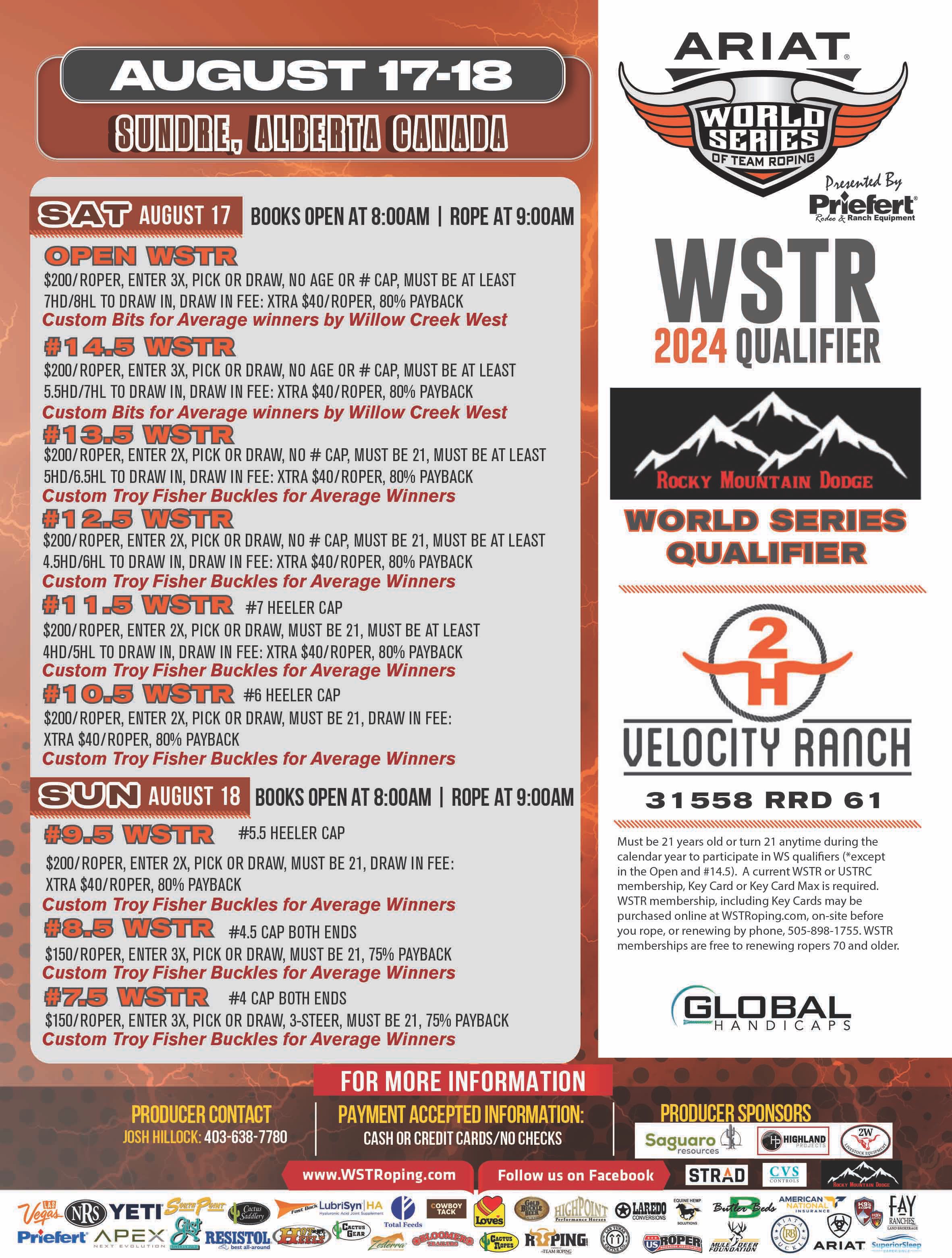 Calendar | World Series of Team Roping