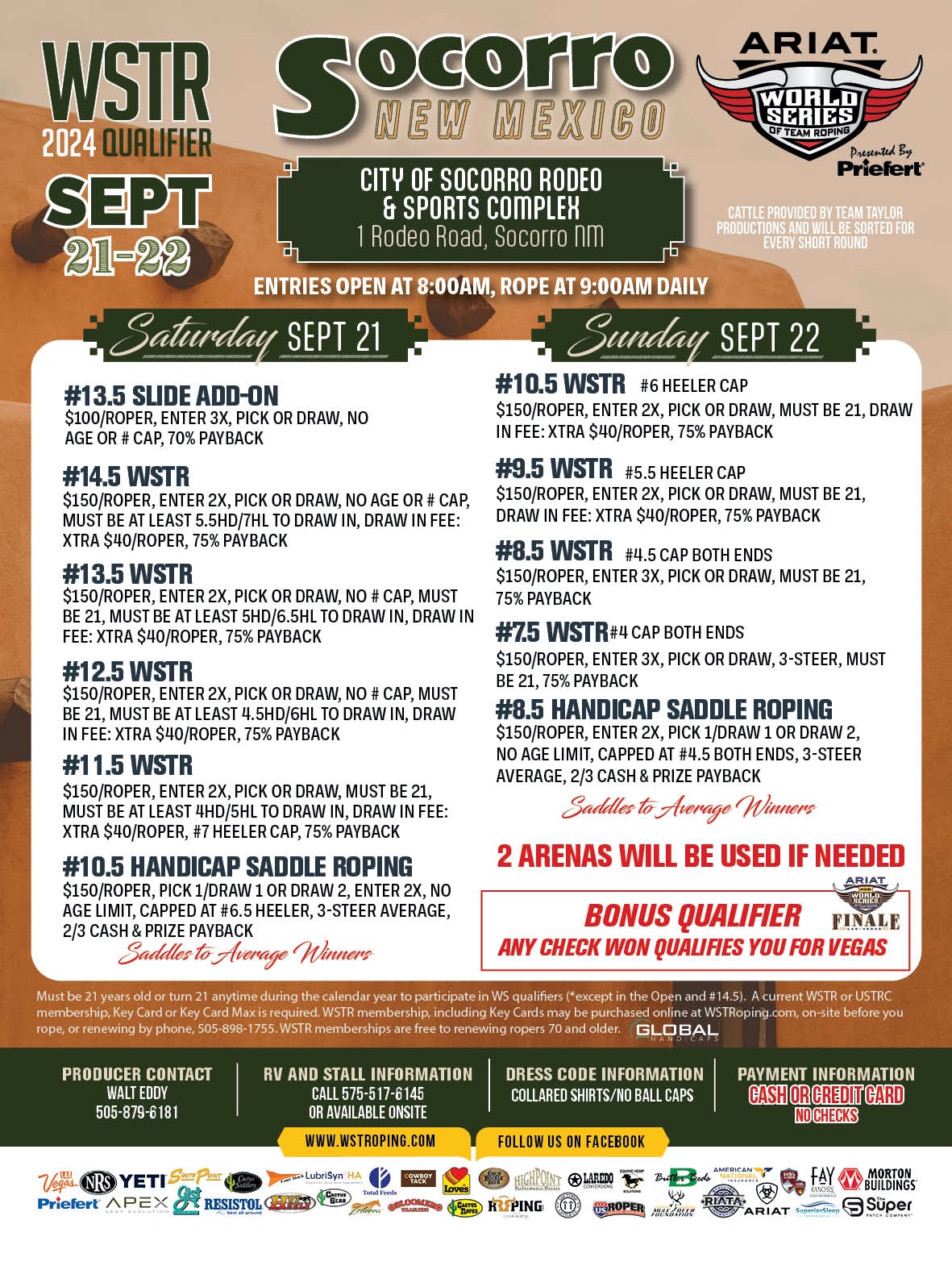 Calendar | World Series of Team Roping