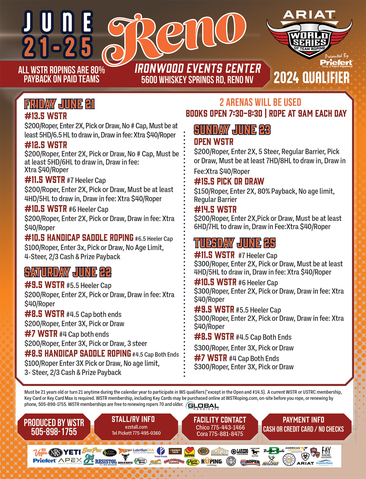 Calendar | World Series of Team Roping