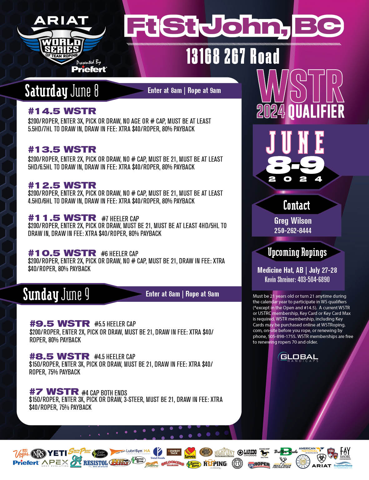 Calendar | World Series of Team Roping