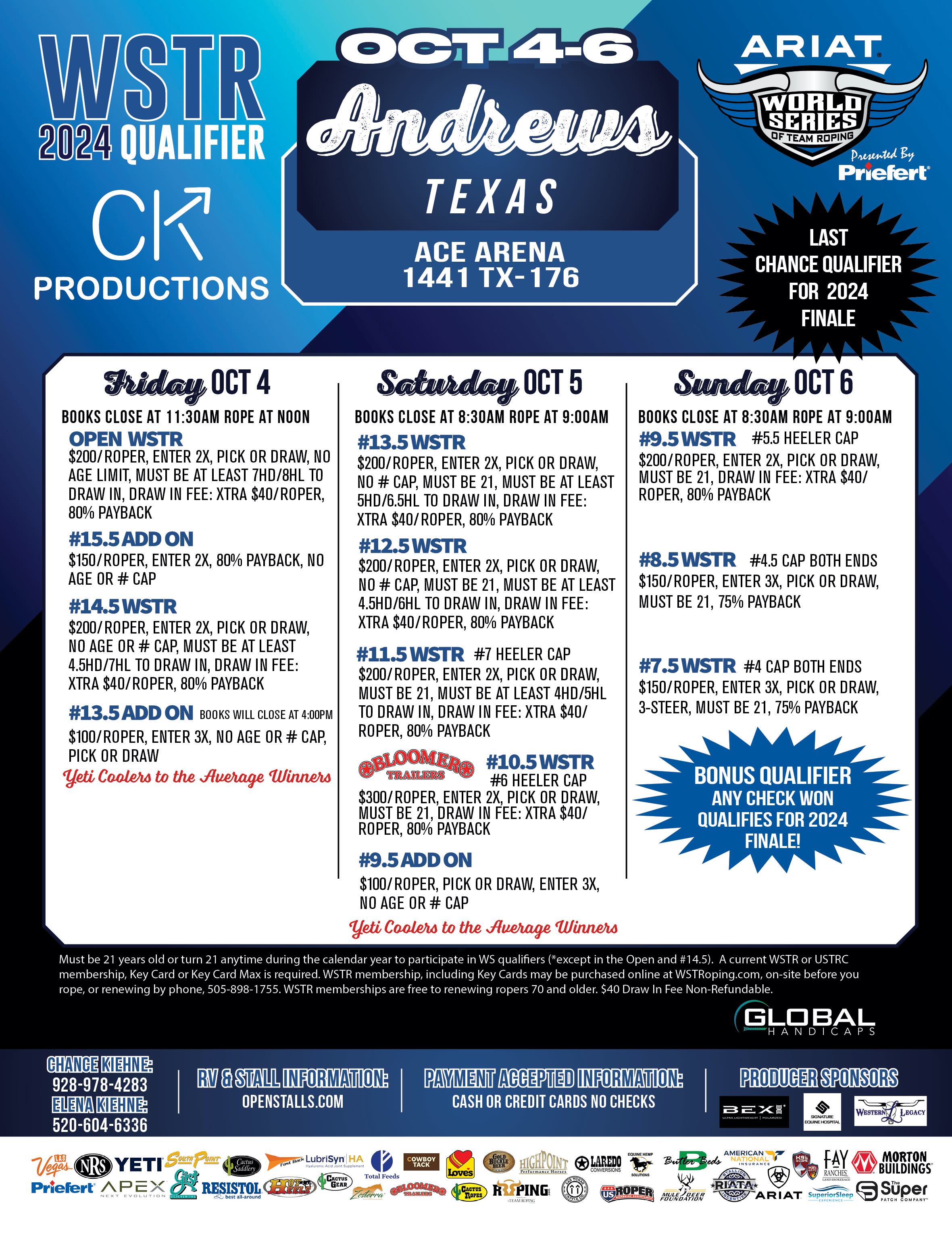 Calendar | World Series of Team Roping
