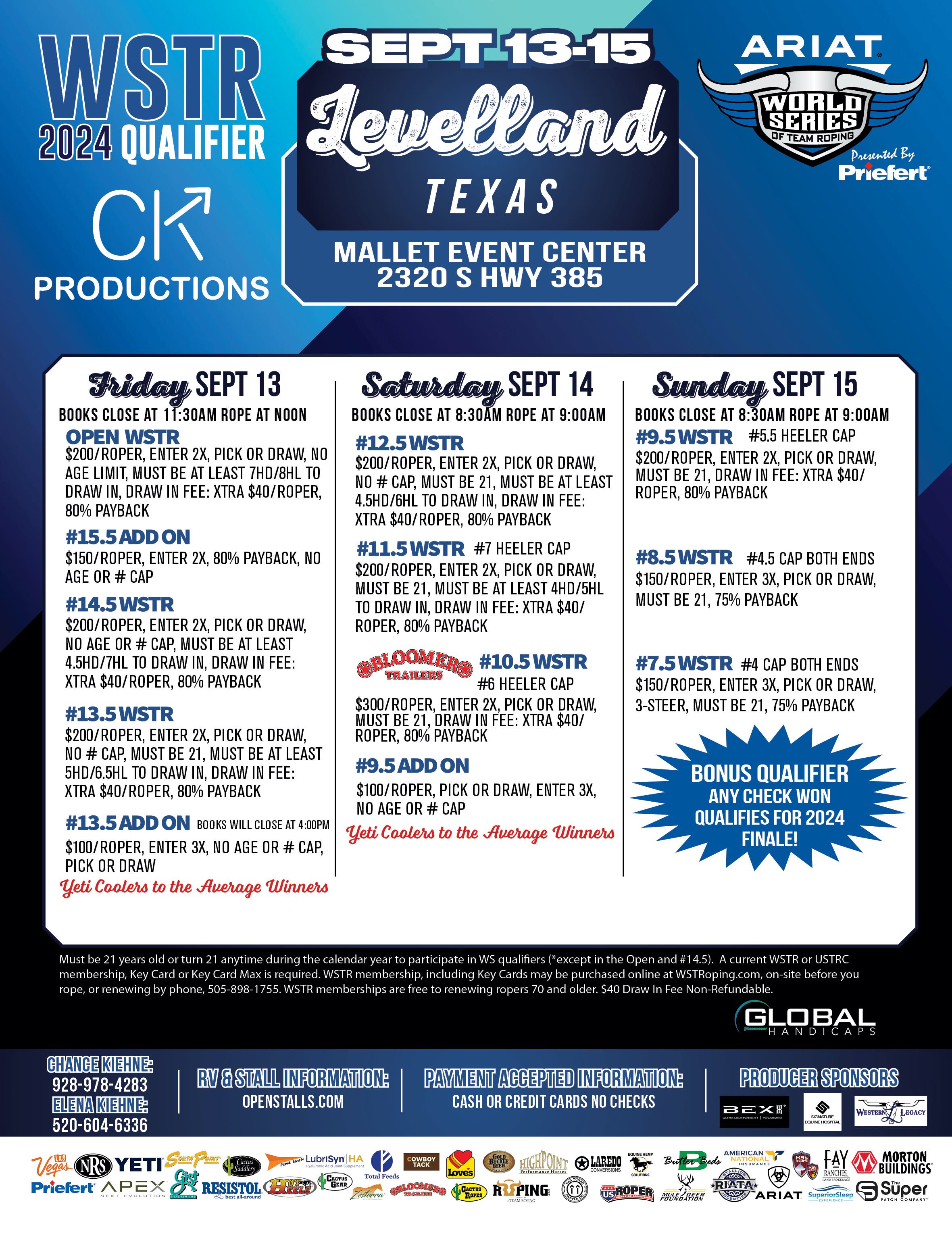 Calendar | World Series of Team Roping