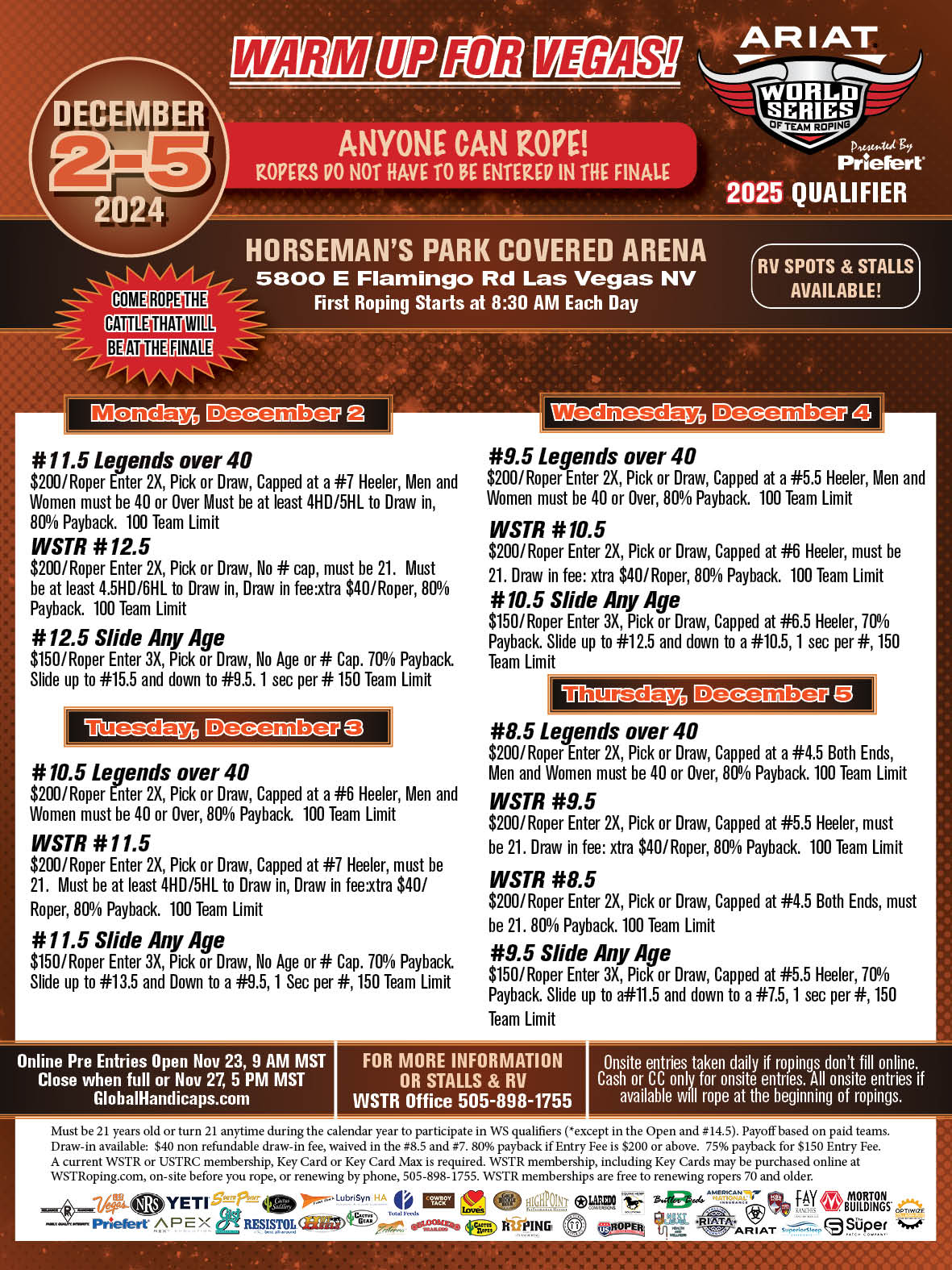Calendar | World Series of Team Roping