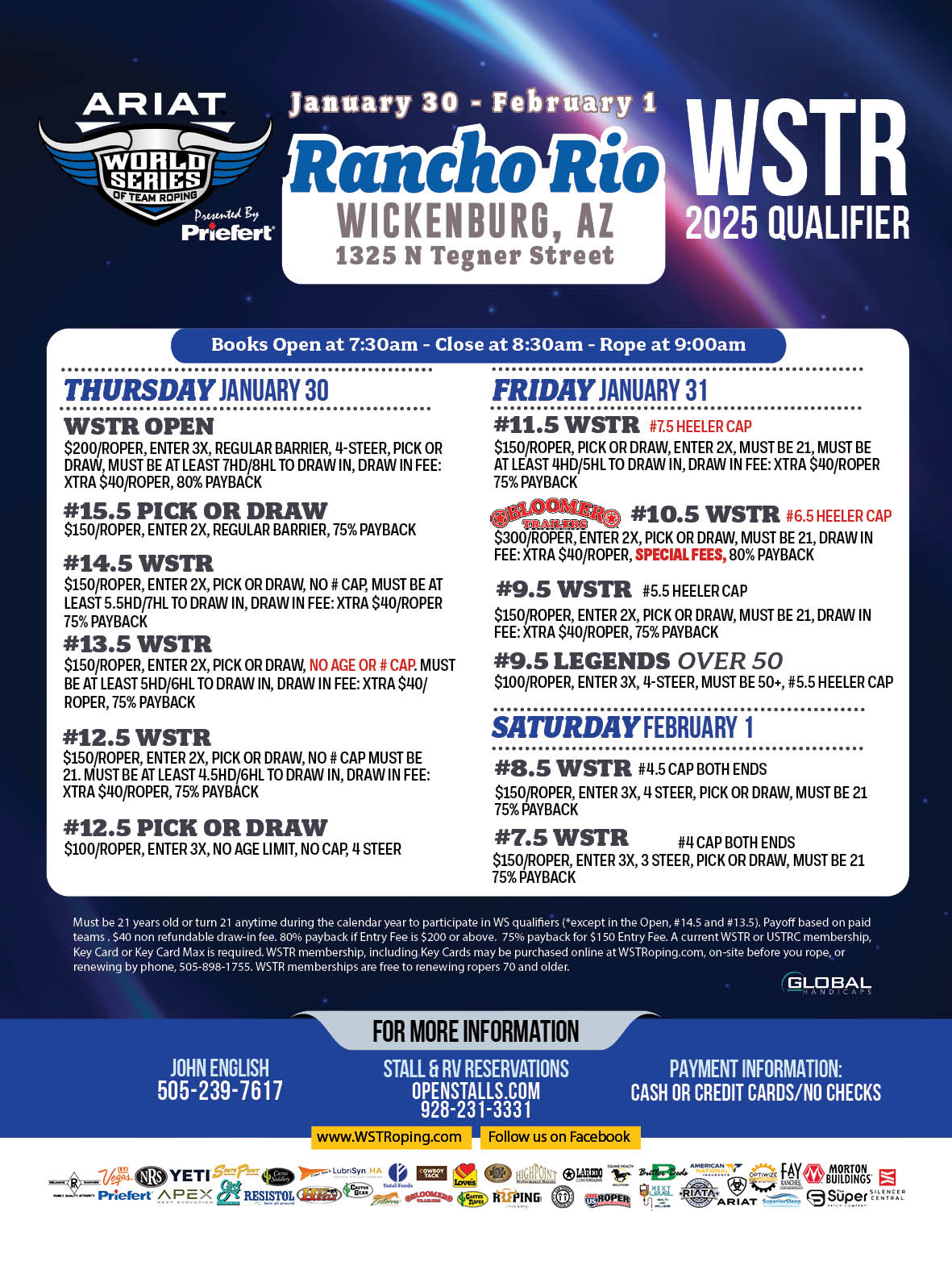 Calendar | World Series of Team Roping