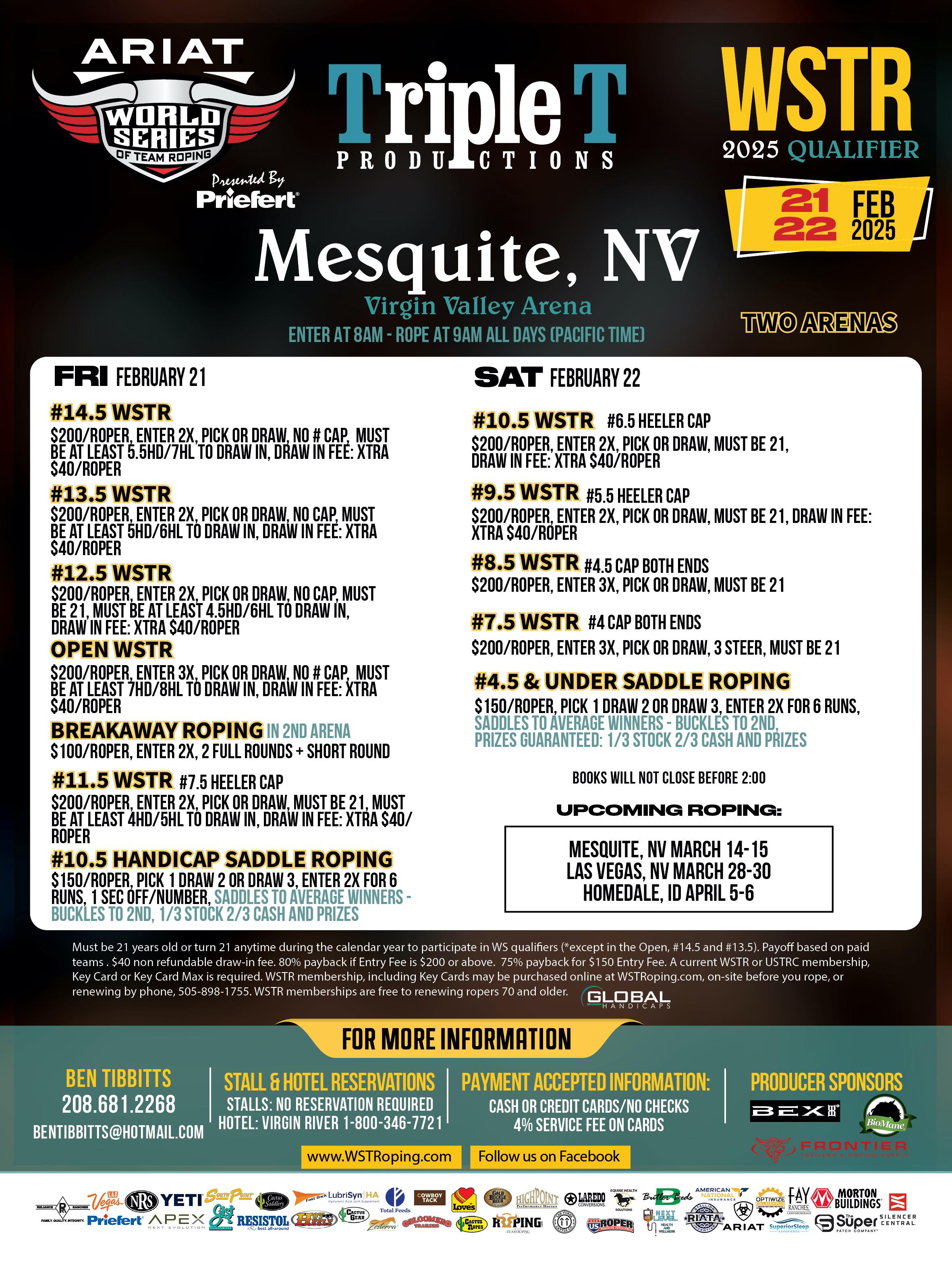 Calendar | World Series of Team Roping