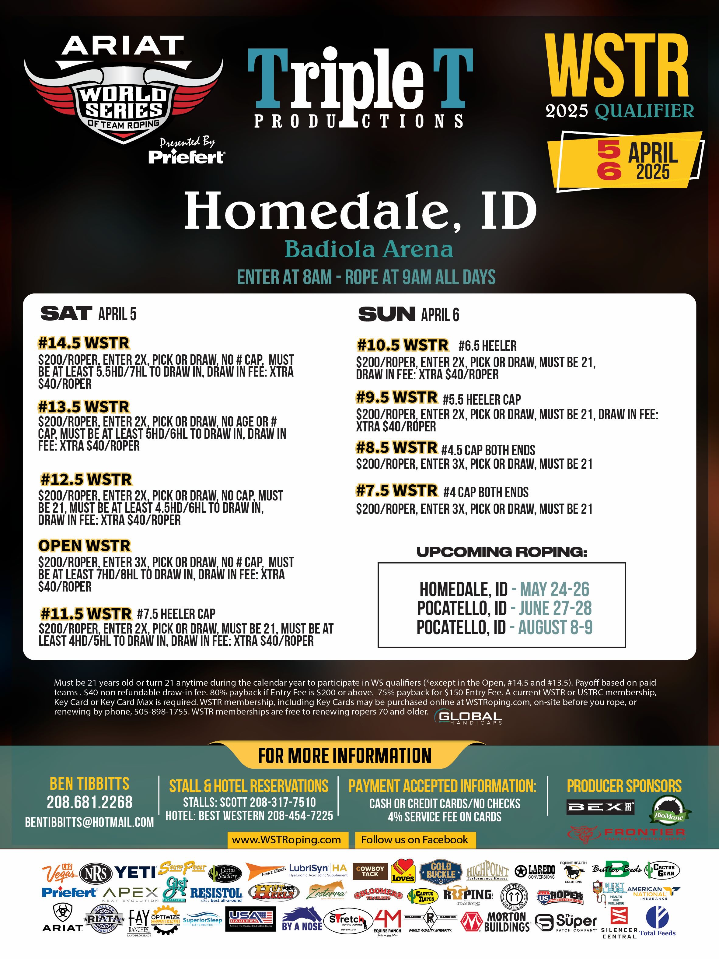 Calendar | World Series of Team Roping