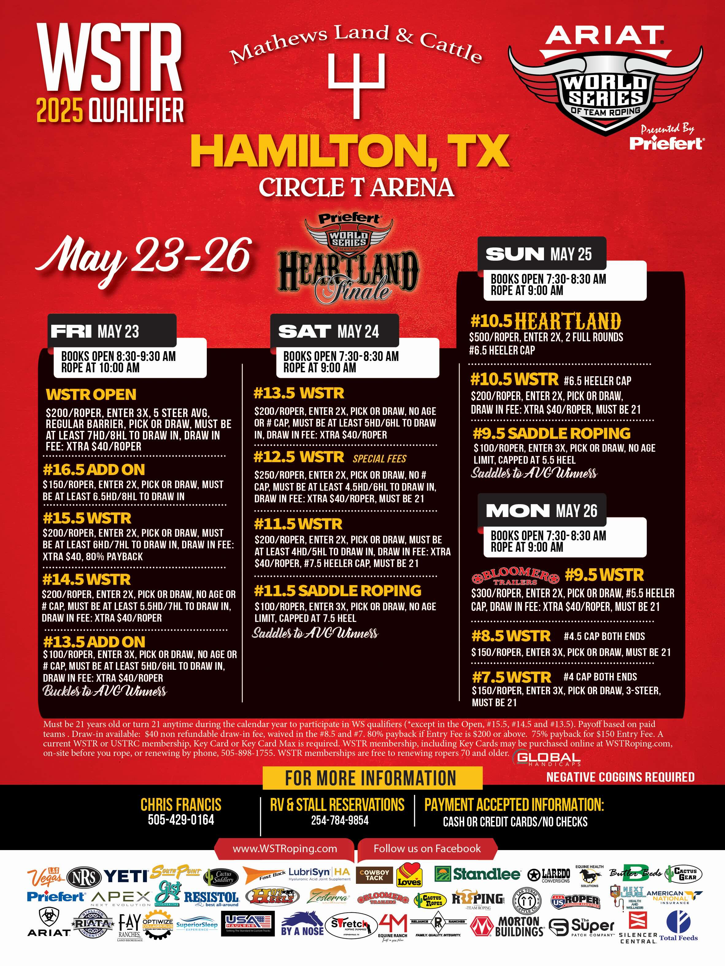 Calendar | World Series of Team Roping