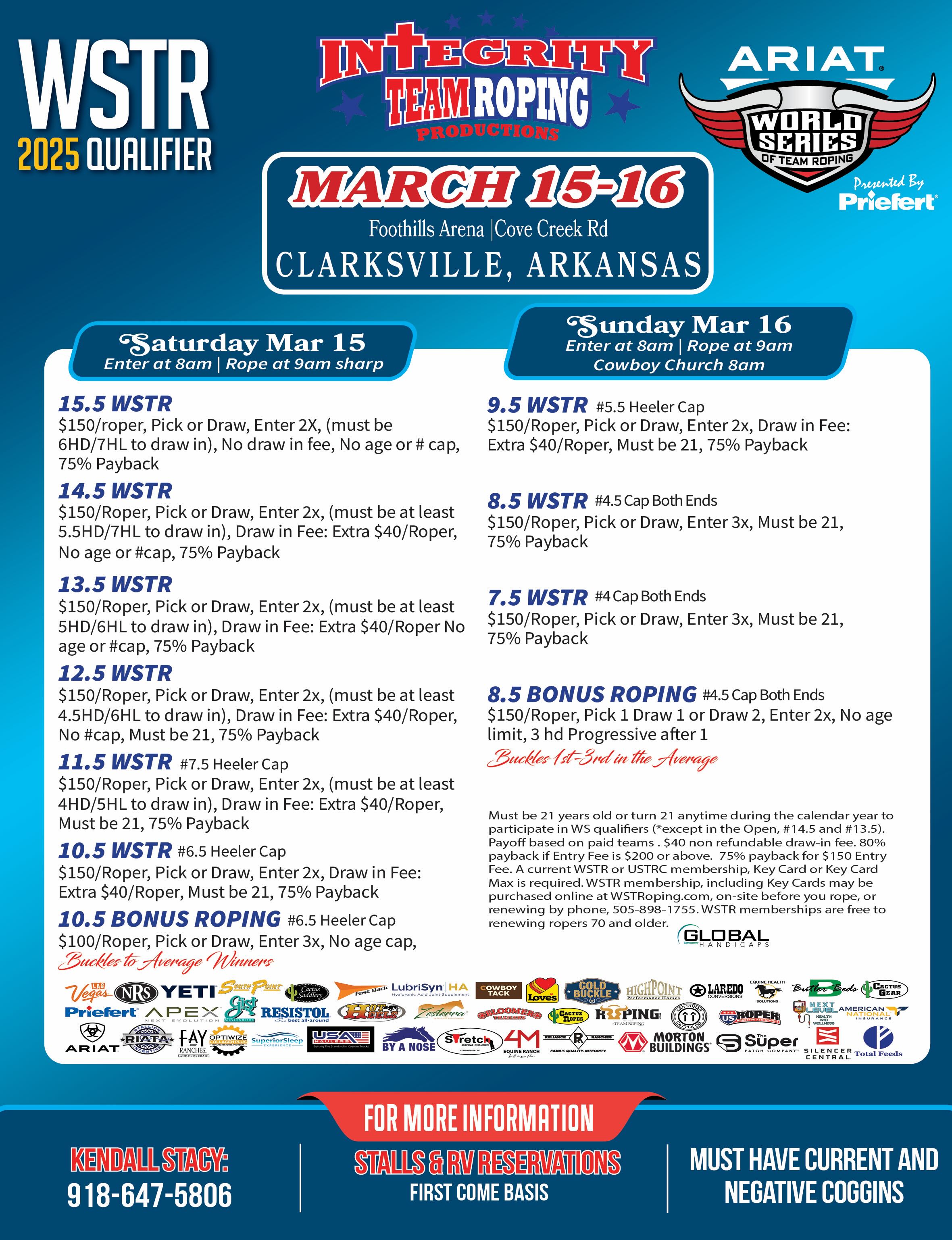 Calendar | World Series of Team Roping