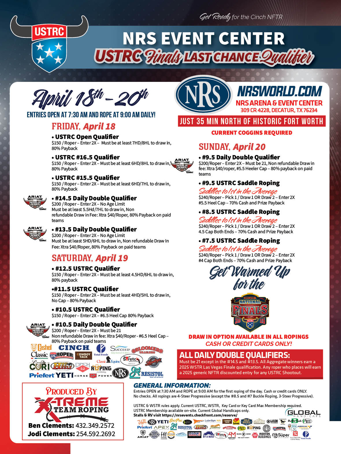 Calendar | World Series of Team Roping