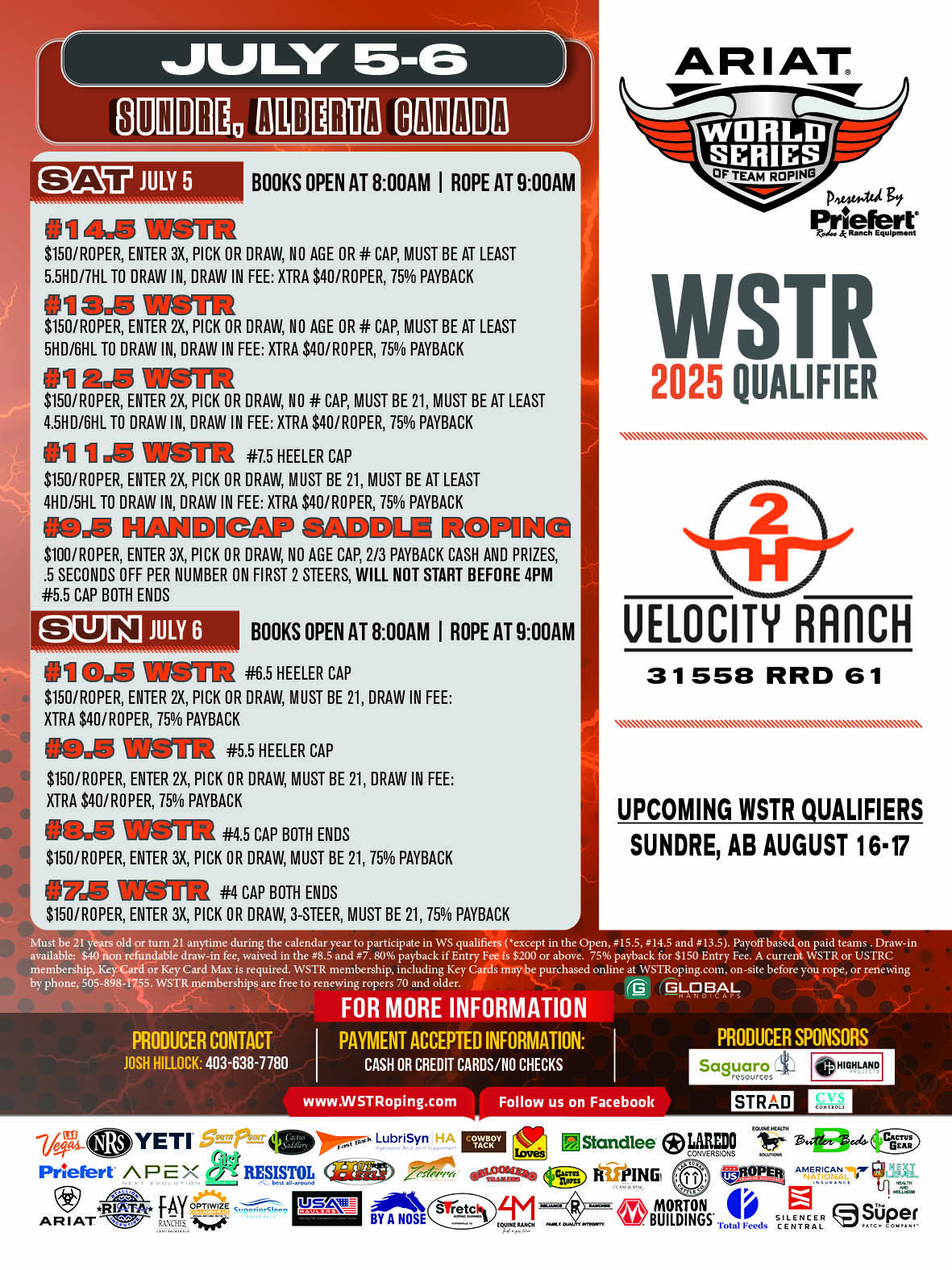 Calendar | World Series of Team Roping