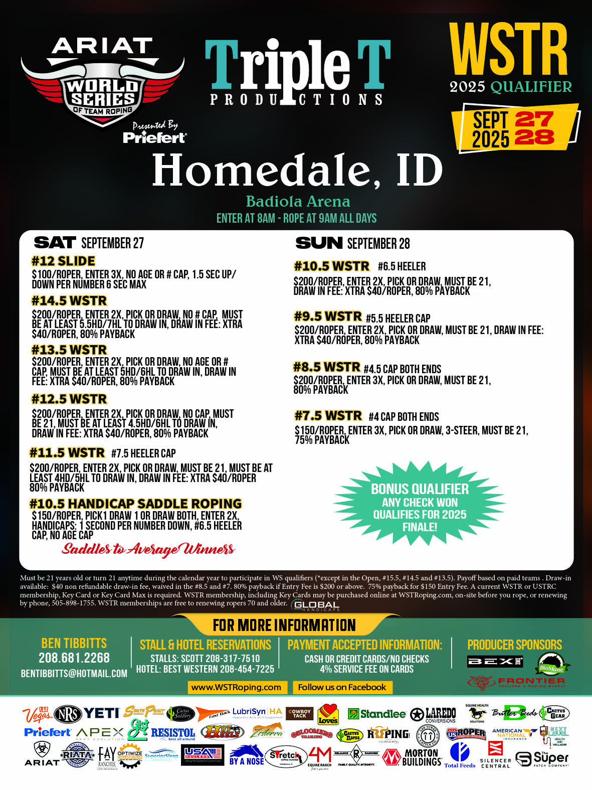 Calendar | World Series of Team Roping