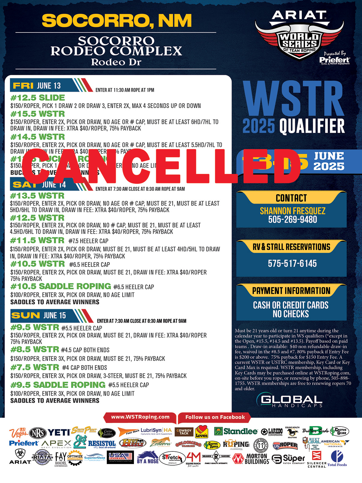 Calendar | World Series of Team Roping