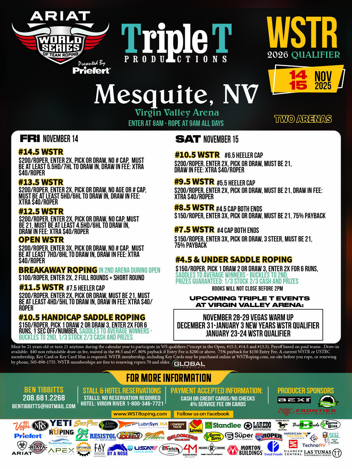 Calendar | World Series of Team Roping